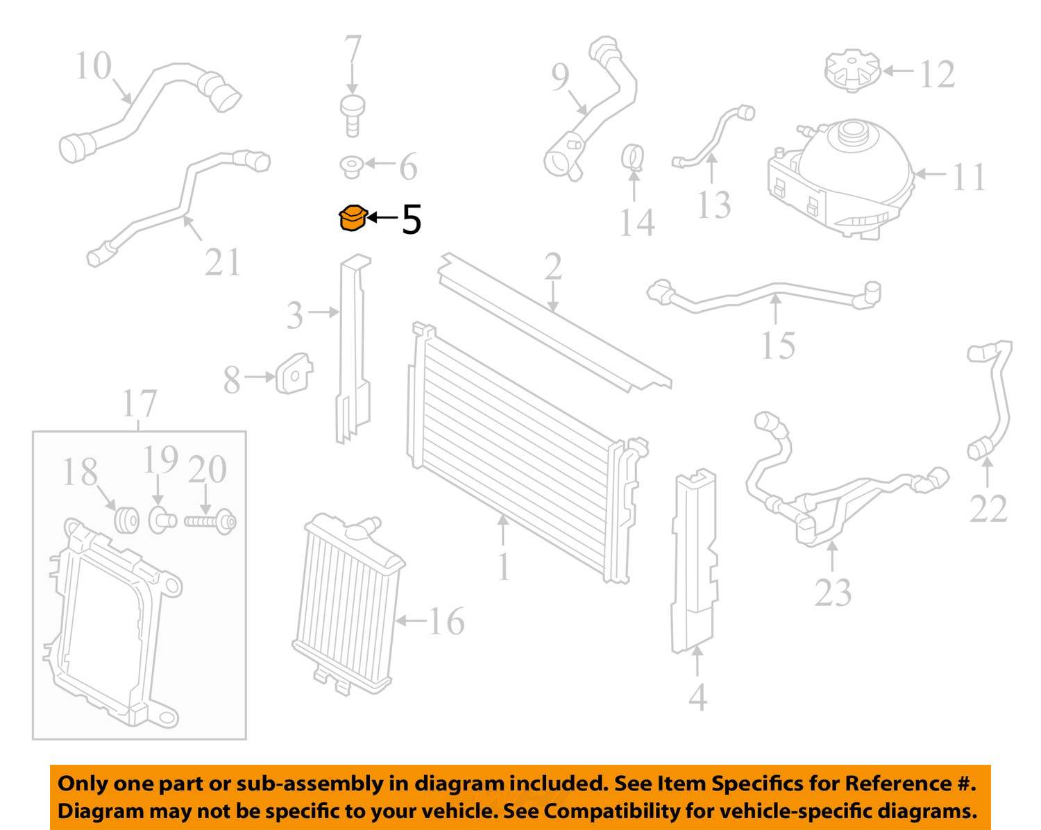 BMW-OEM-12-14-328i-2-0L-L4-Radiator-Bracket-Upper-Insulator-Right ...