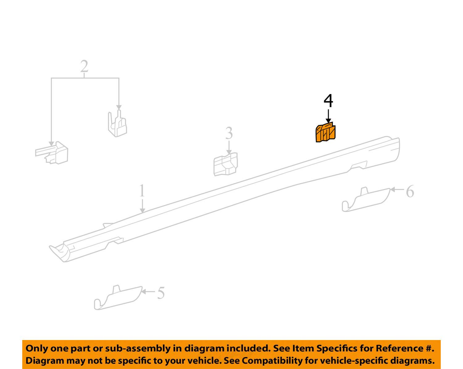 Mercedes Mercedes Benz E350 Exterior Rocker Molding Clip Left ...