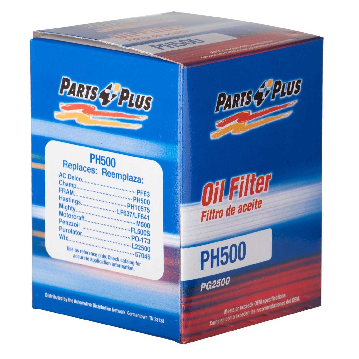 PARTS PLUS FILTERS BY PREMIUM GUARD - Standard Life Oil Filter - Part ...