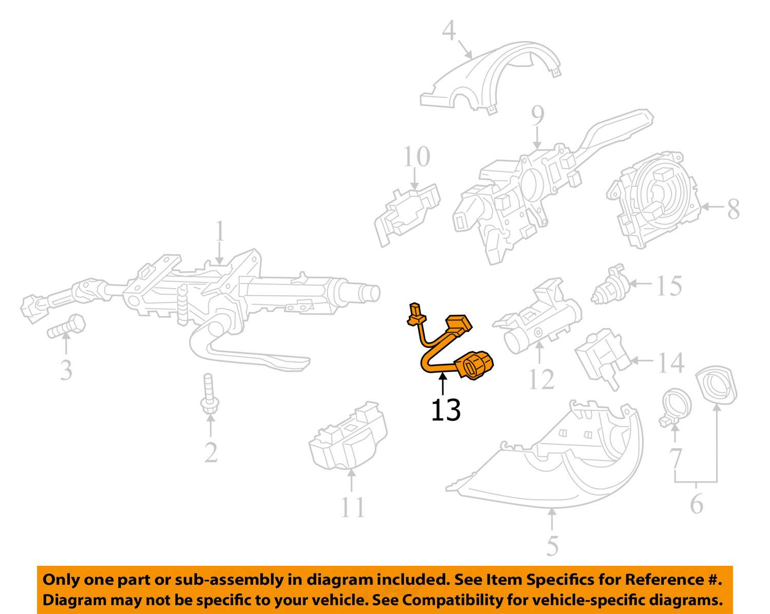 AUDI OEM 15-16 A3-Ignition Switch 5Q0905849C | eBay