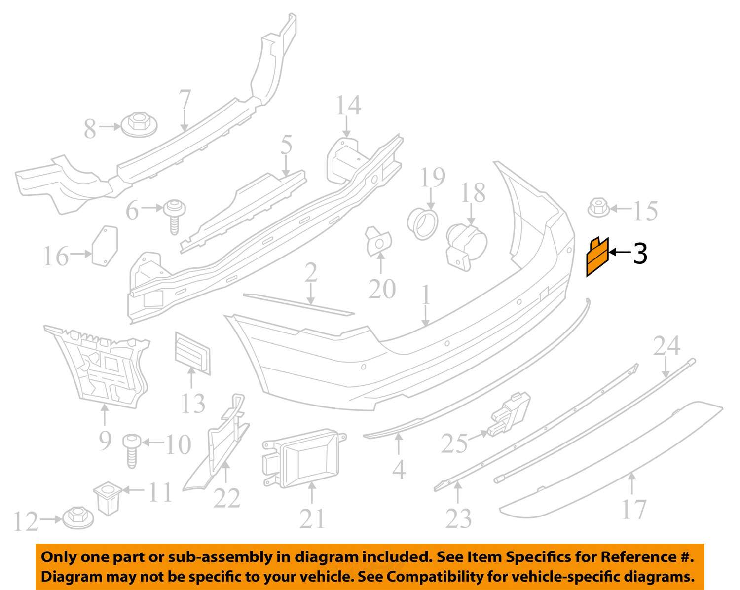 BMW OEM 14-16 428i xDrive Rear Bumper-Tow Hook Eye Cap Cover ...