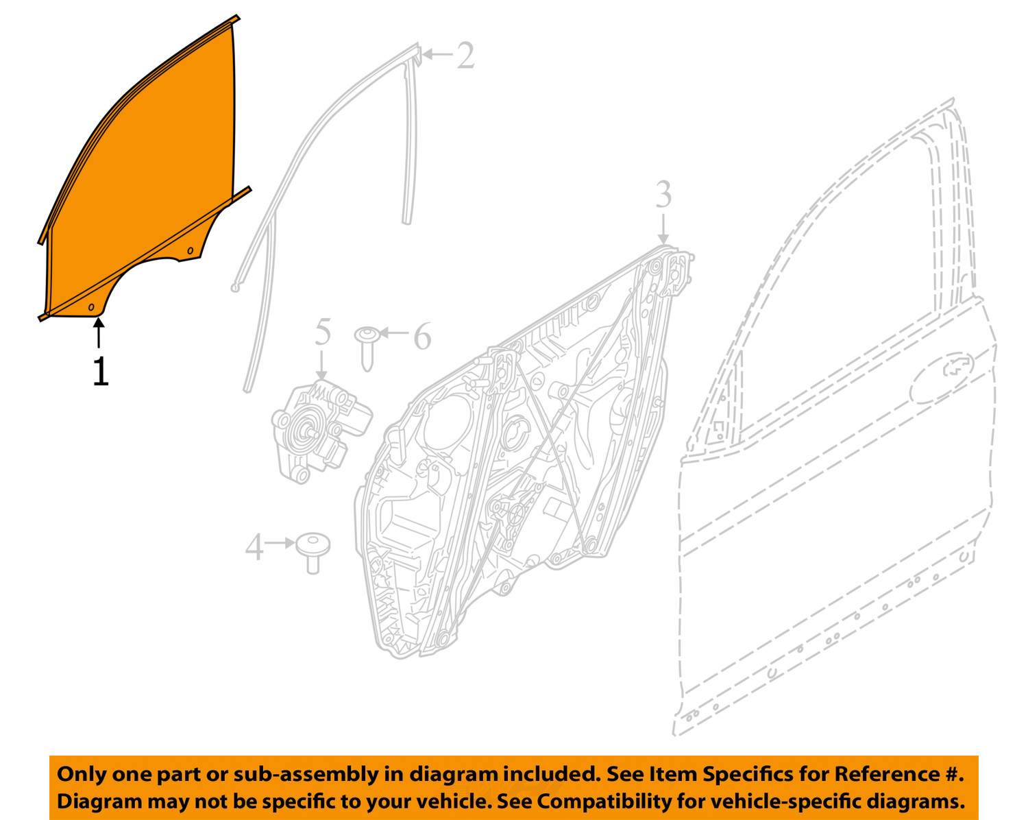 Genuine BMW Door Glass 51-33-7-475-834 for sale online | eBay