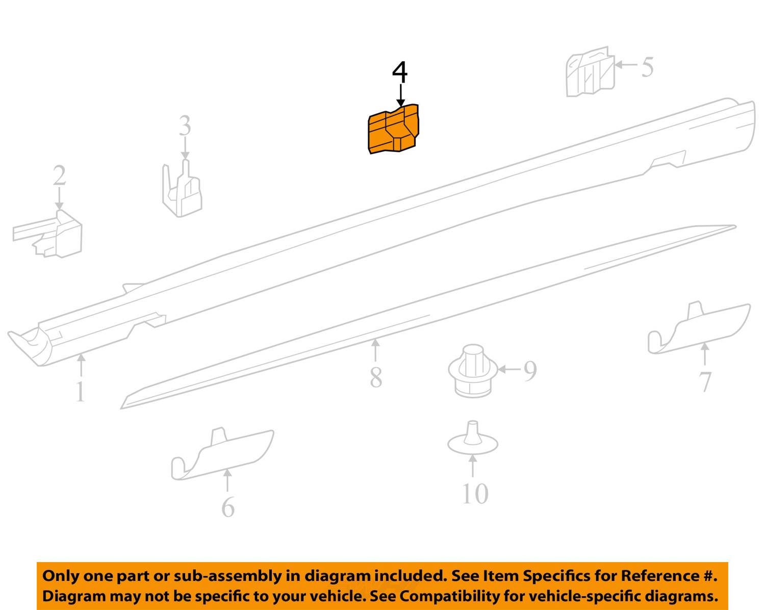 MERCEDES OEM 10-16 E350 Exterior-Rocker Molding Clip 0019910371
