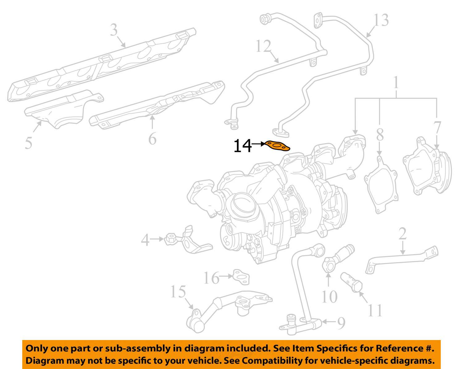 Mercedes MERCEDES-BENZ OEM Turbocharger Turbo-Oil Feed Tube Gasket ...