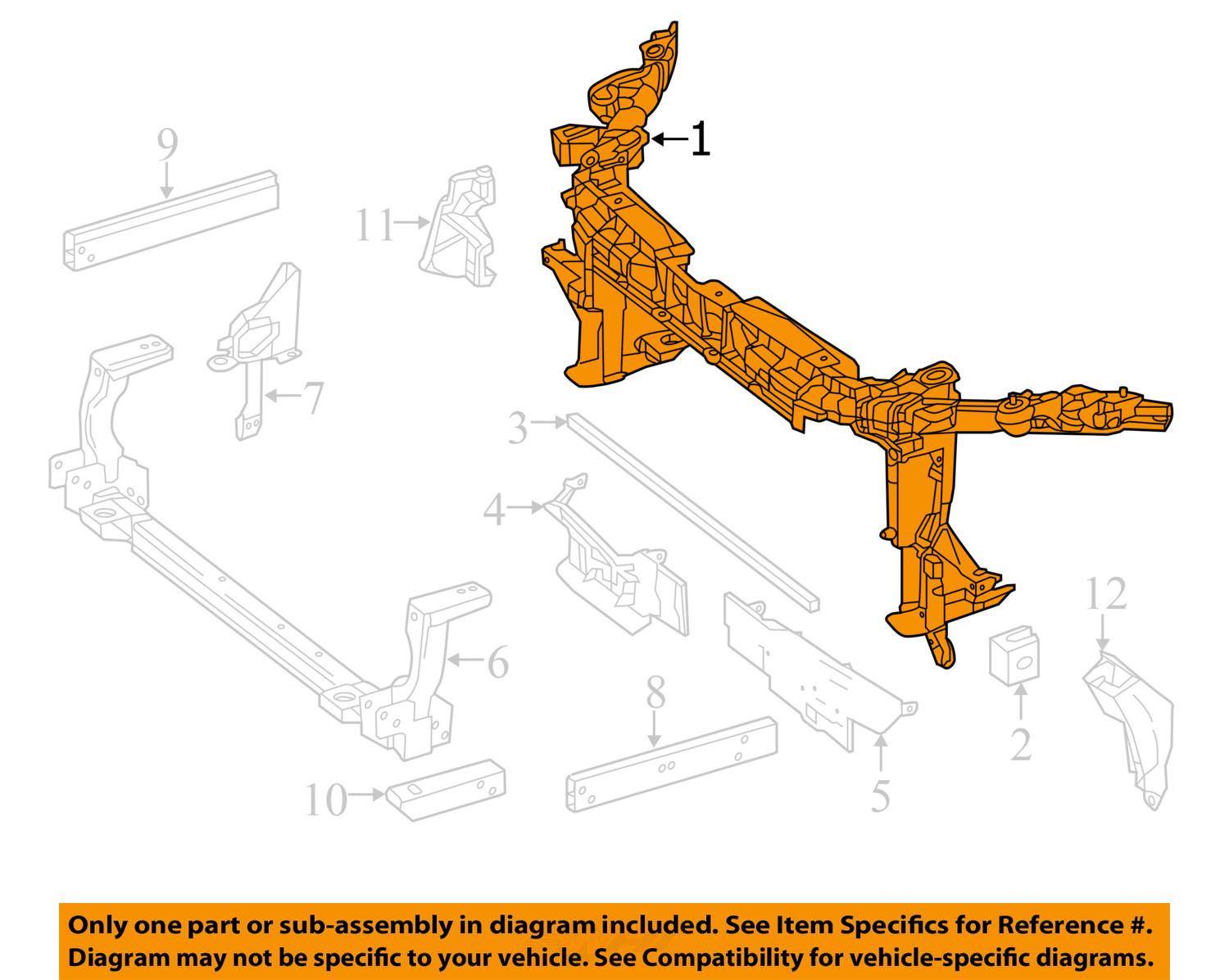 Mercedes MERCEDES-BENZ OEM CLA250 Radiator Core Support-Upper Tie Bar ...