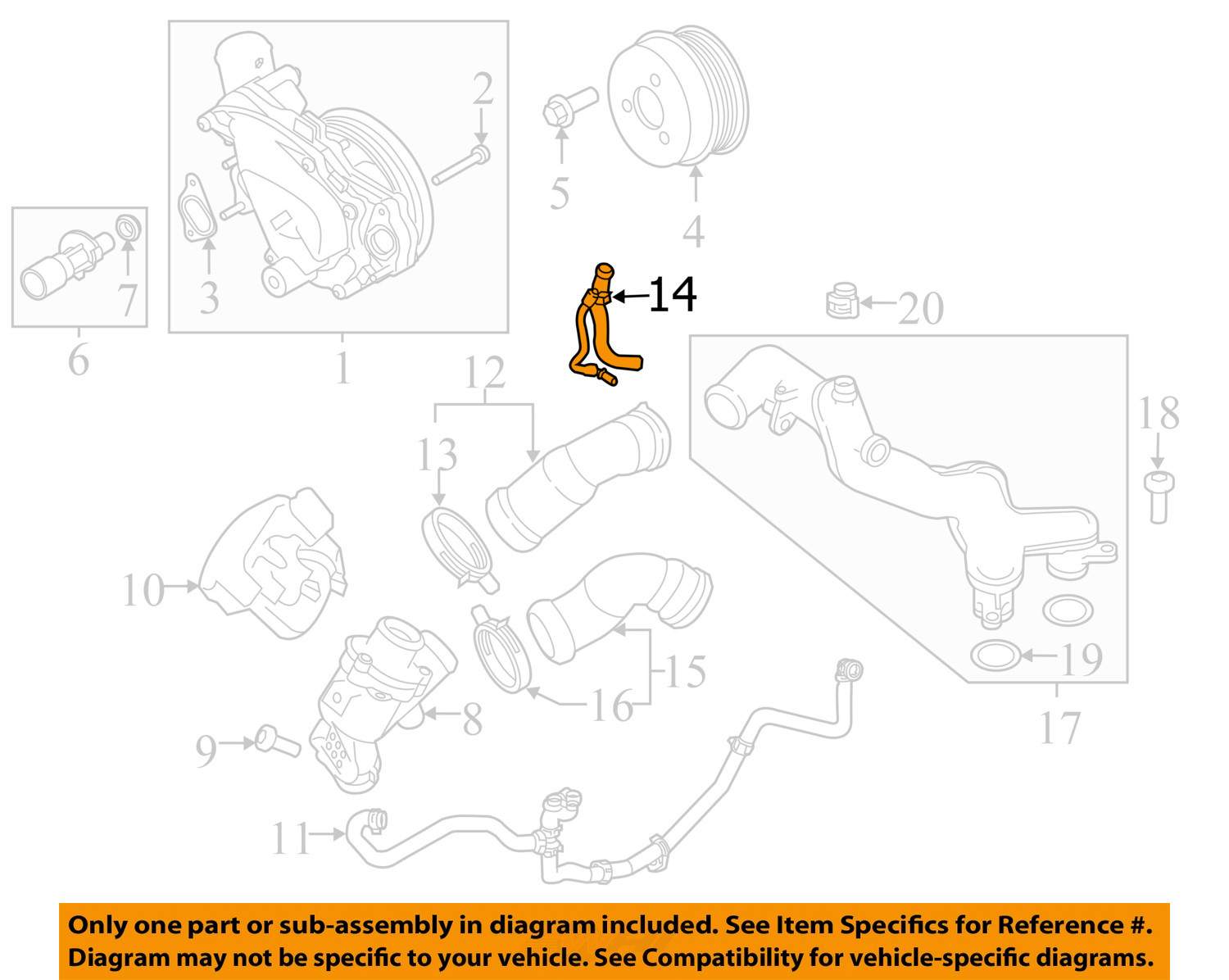 Land Rover Throttle Body Hose Heater Range Rover 10-13 Lr4 Sport 10 OEM ...