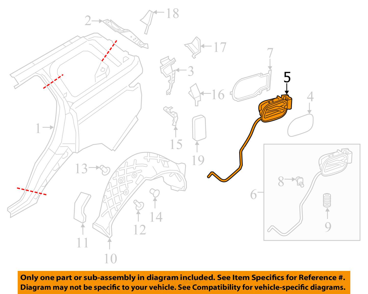 LAND ROVER OEM 13-16 Range Rover-Fuel Tank Filler Neck LR077691 | eBay