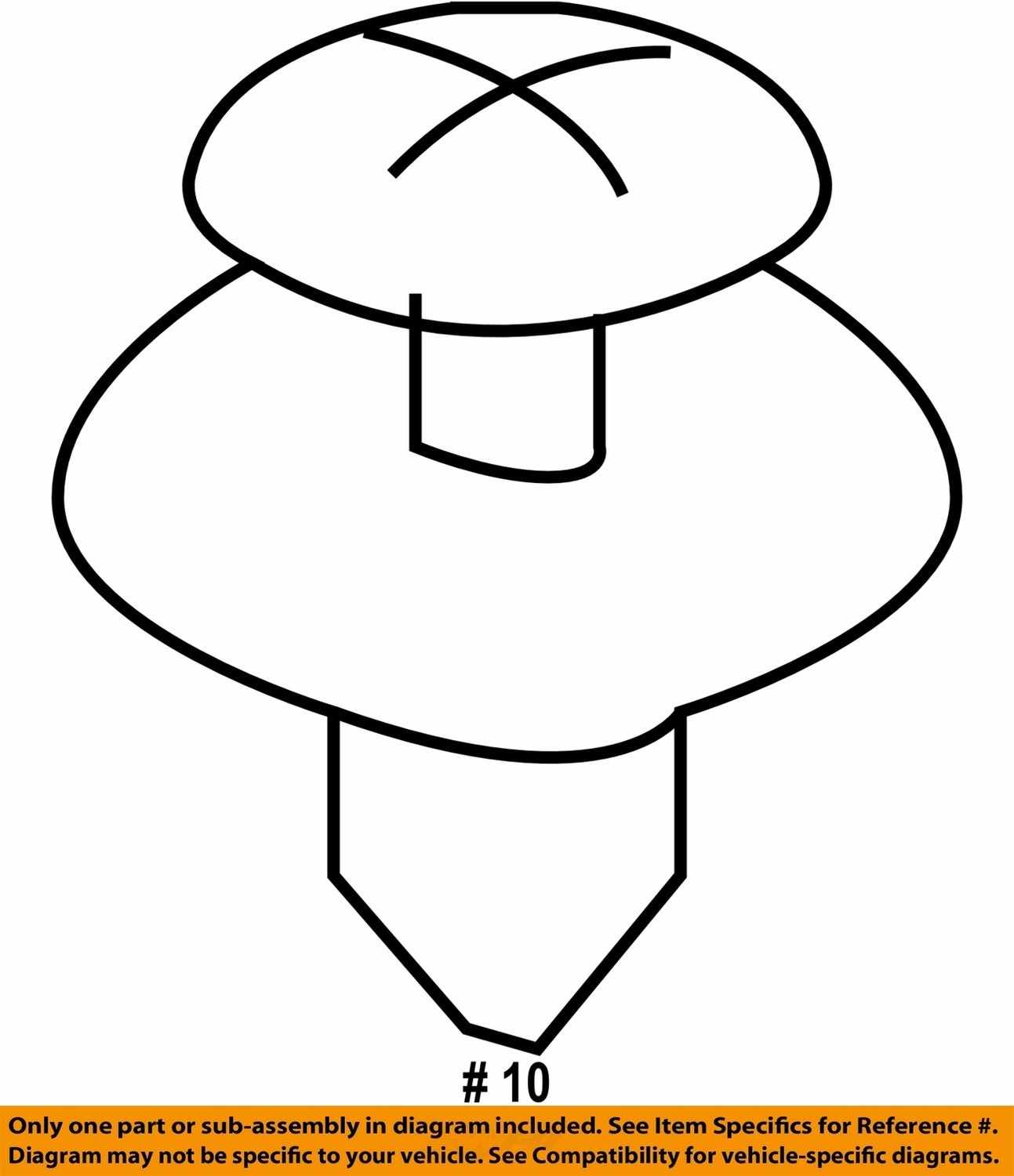 Subaru 909130051 Genuine OEM Rocker Molding Clip for sale online | eBay