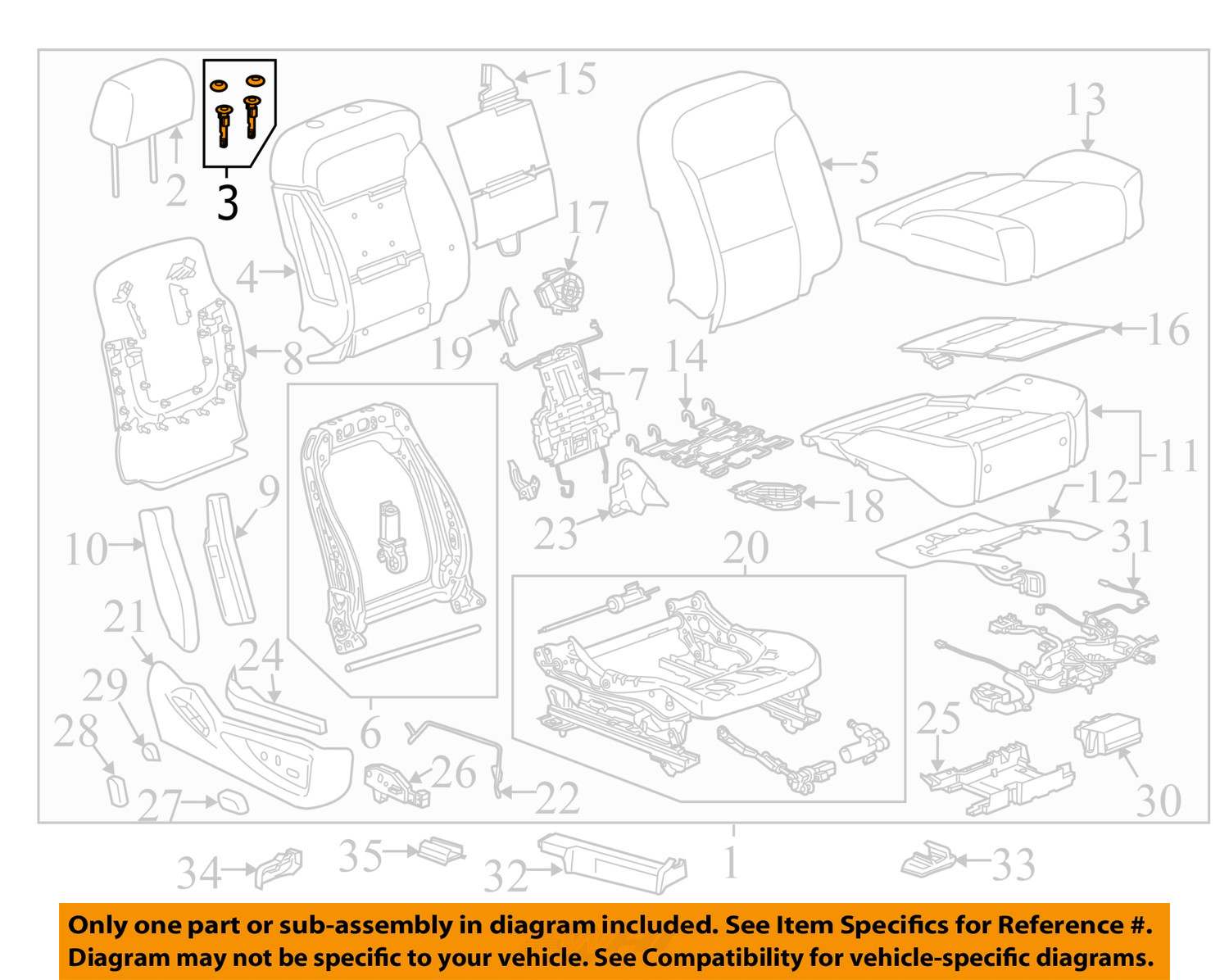 GM OEM Right-Headrest Guide 84079558 | eBay