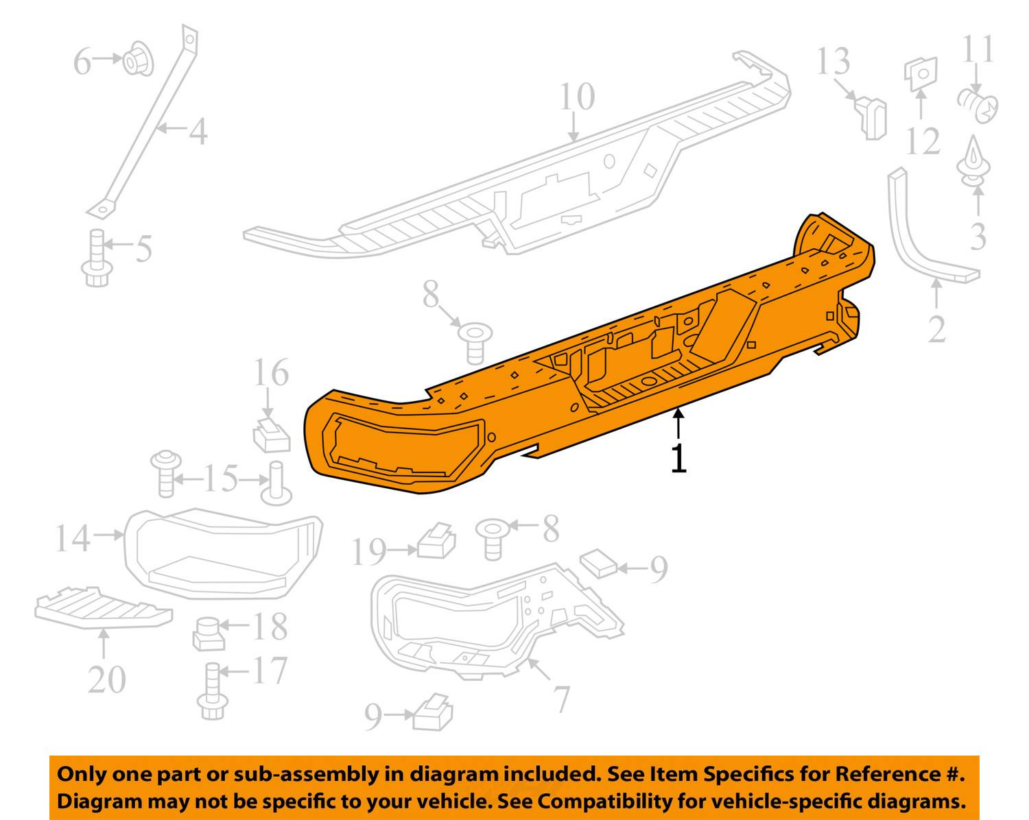 GM OEM Rear Bumper 84564757 | eBay