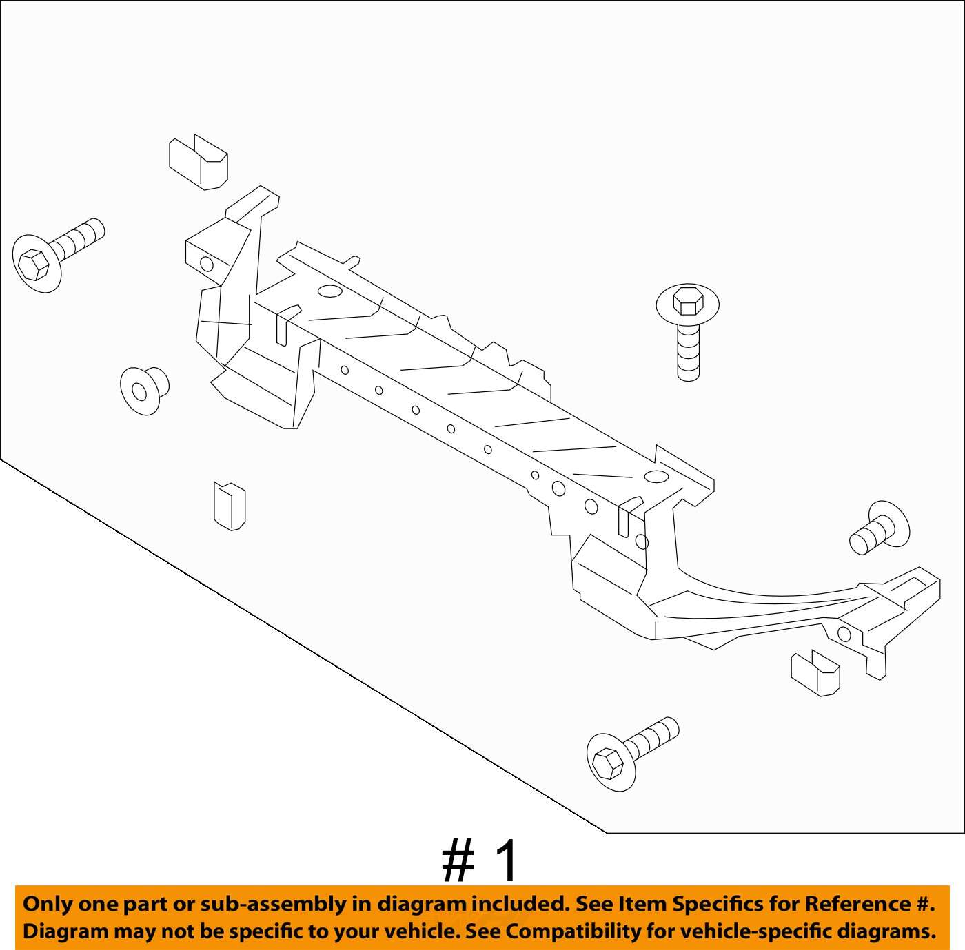 FORD OEM 13-16 Fusion Radiator Core Support-Mount Panel DS7Z16138B | eBay