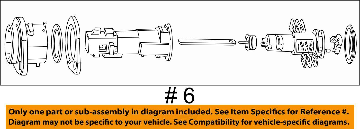 Ford 2000 Tractor Ignition Switch New OEM Ford Ignition Lock Cylinder ...