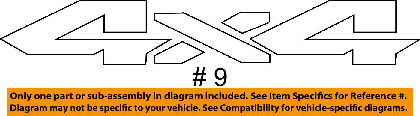 CHRYSLER OEM 2019 1500 Pick Up Box Exterior Trim-Nameplate 68276326AD ...